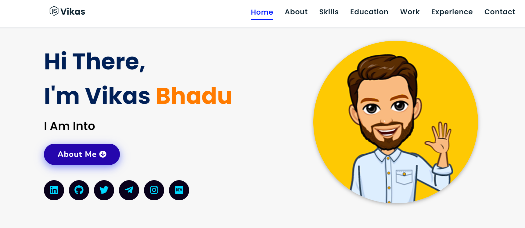 GitHub - beingvikasbhadu/Portfolio-Website