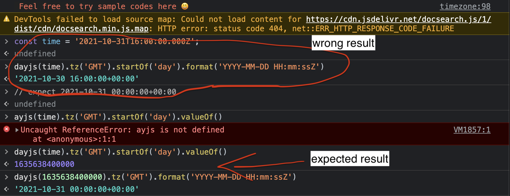 combine tz and startOf function will get the wrong result · Issue #2290 ... combine tz and startOf function will get the wrong result · Issue #2290 ...