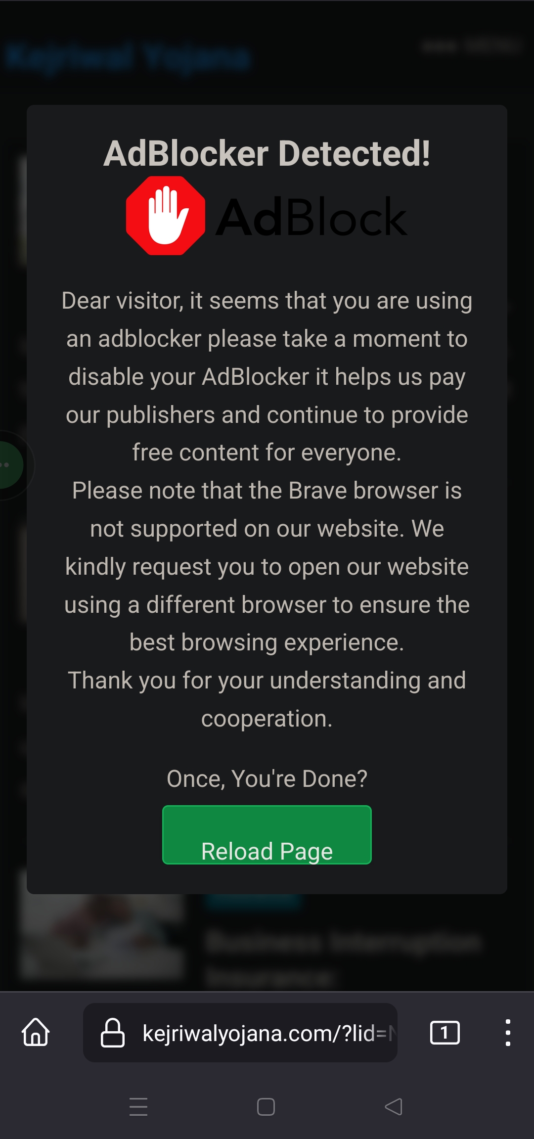 kejriwalyojana.com: detection · Issue #19987 · uBlockOrigin/uAssets · GitHub