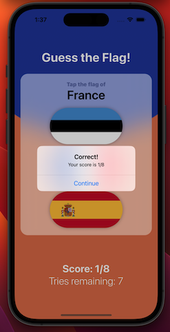 GitHub - lyuhiroyama/FlagGuessingGame-App: Simple iOS flag guessing game. (Tutorial project)