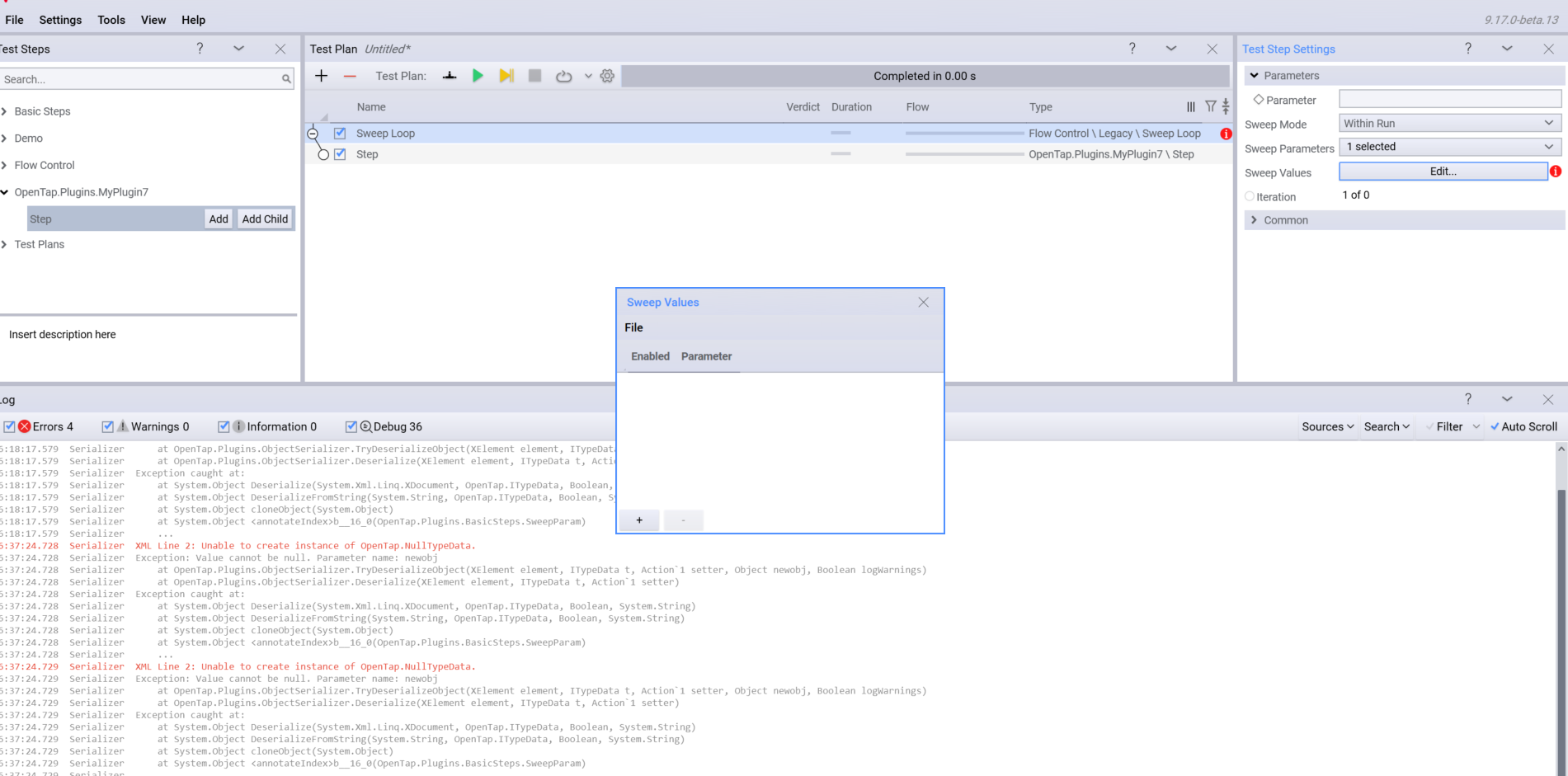 Unable To Create Instance Of Opentapnulltypedata · Issue 329 · Opentapopentap · Github