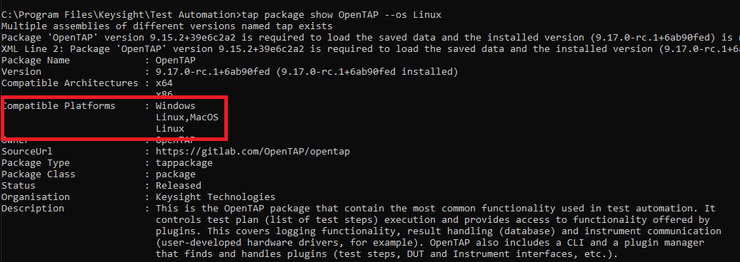 tap package show compatible platform Linux shown twice · Issue #346 ...