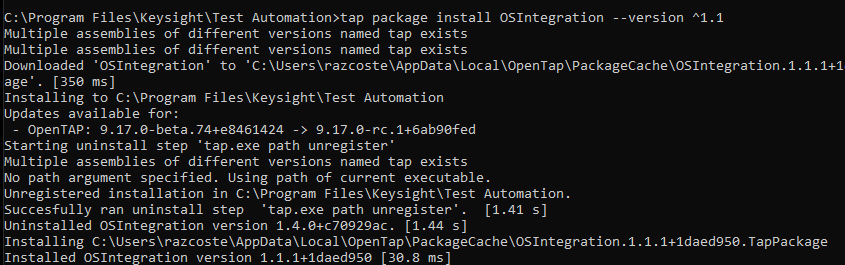 Version Resolution Issue In `tap Package Install` · Issue 311 · Opentap Opentap · Github