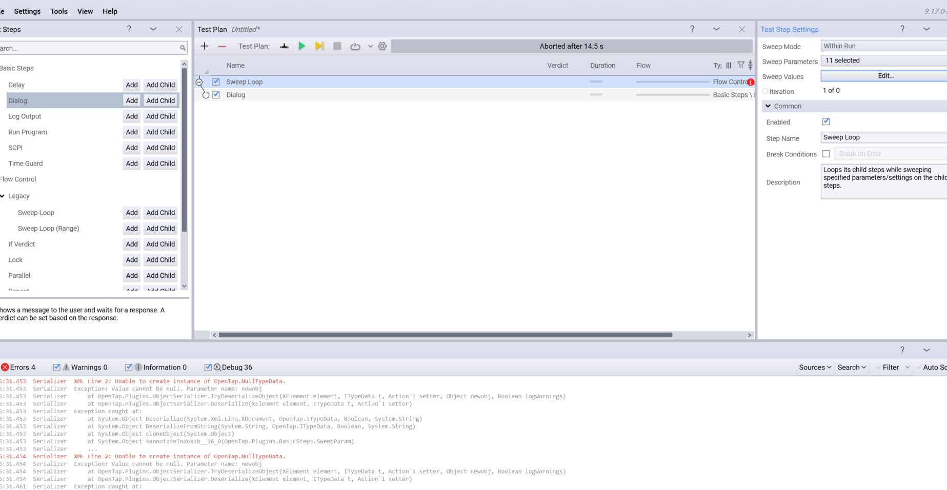 Unable to create instance of OpenTap.NullTypeData · Issue #329 · opentap/opentap · GitHub