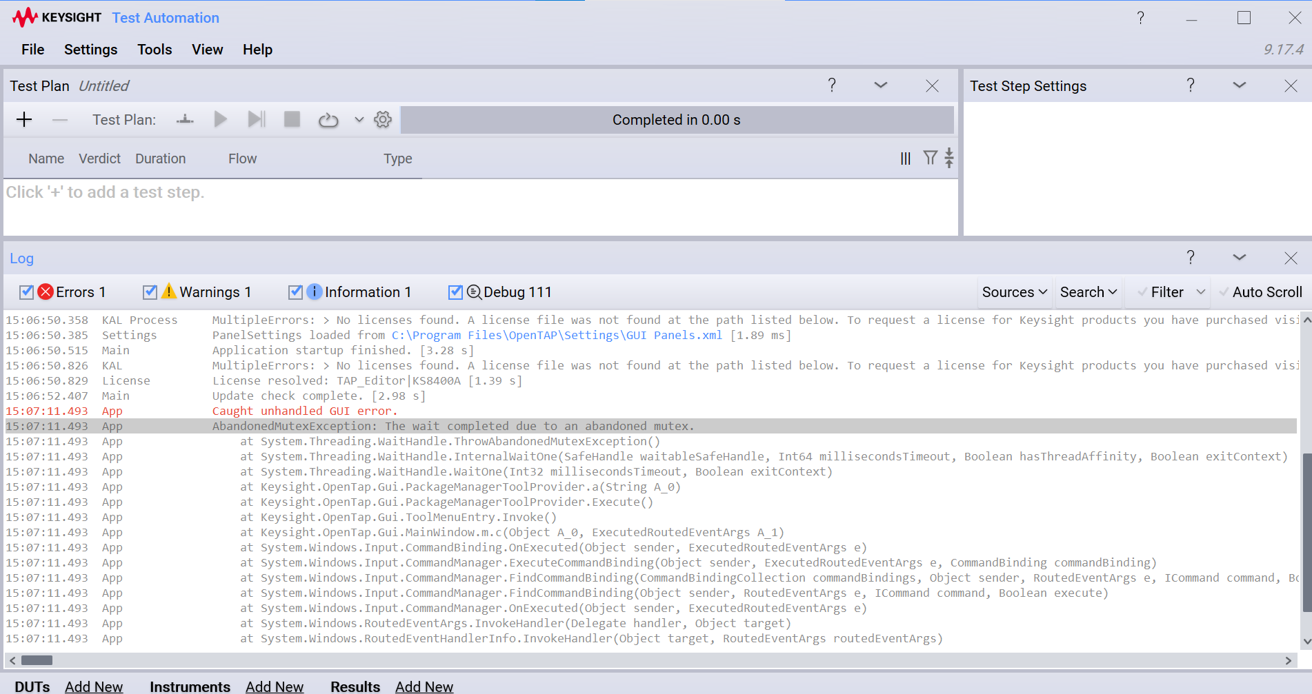 Caught Unhandled Gui Error Abandonedmutexexception The Wait Completed Due To An Abandoned
