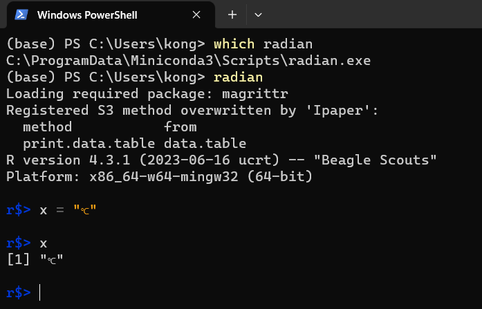 special character "℃" not show in VSCode radian · Issue #1409 · REditorSupport/vscode-R · GitHub