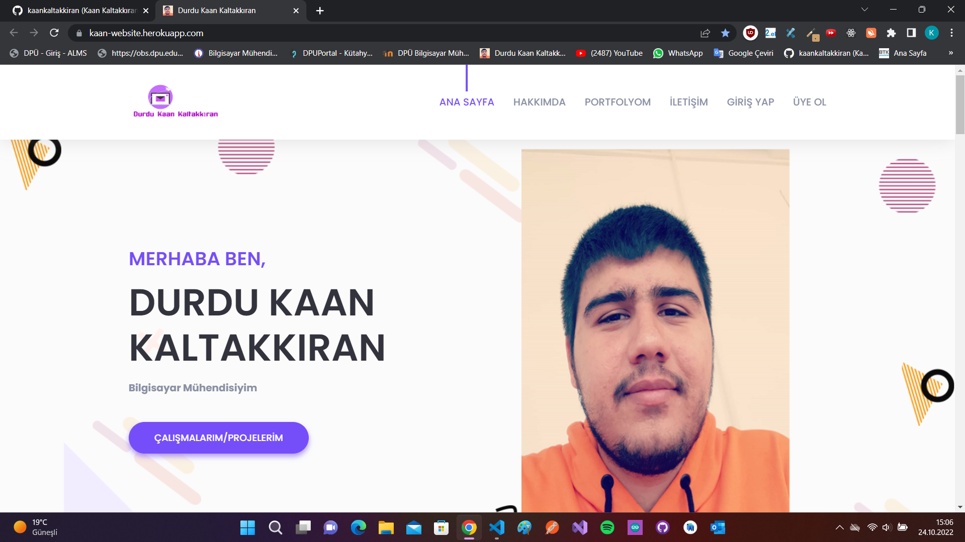 GitHub - kaankaltakkiran/Kaan-Personel-Web-Site: Kendi Kişisel Web Sitem