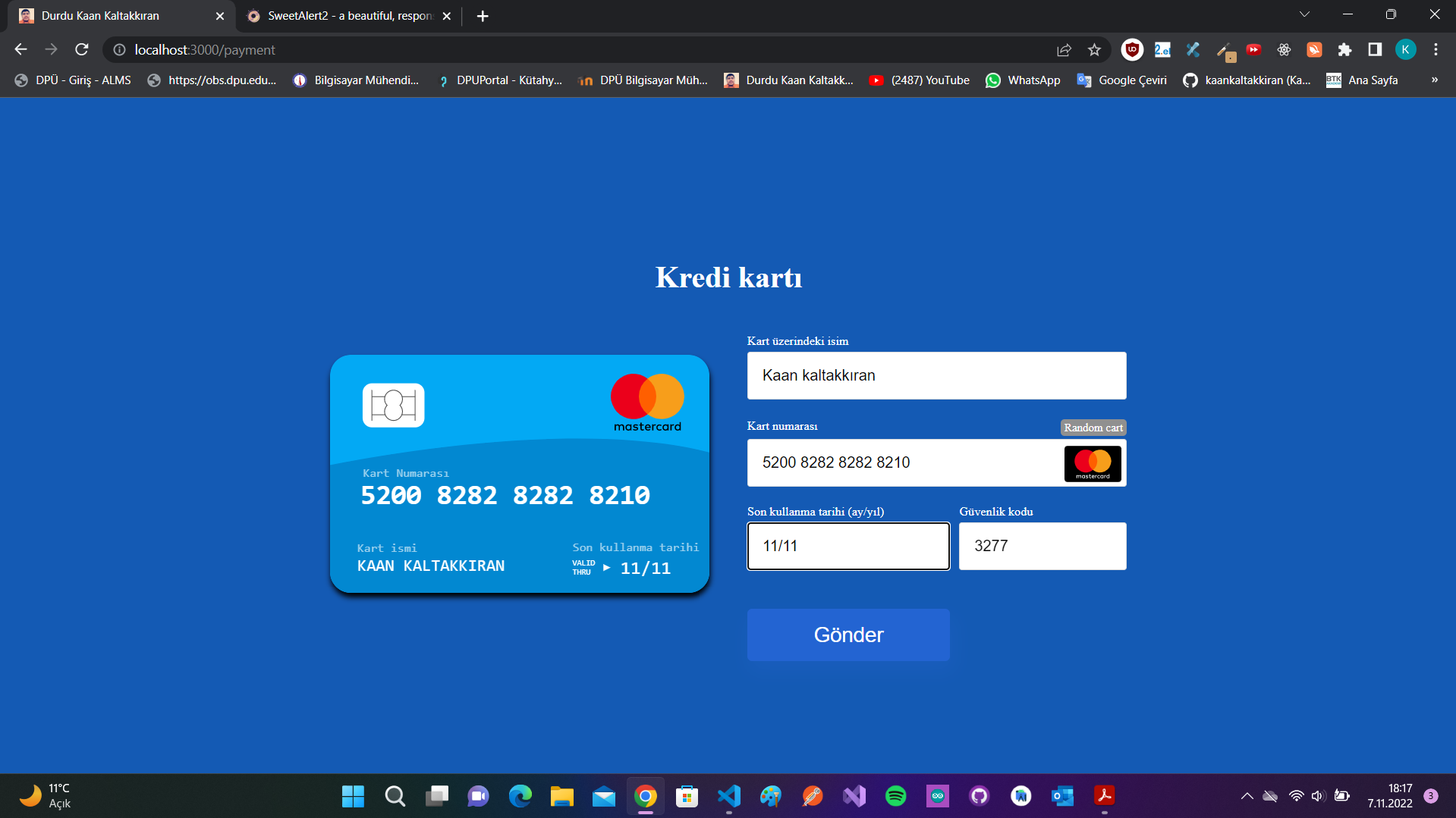GitHub - kaankaltakkiran/Kaan-Personel-Web-Site: Kendi Kişisel Web Sitem