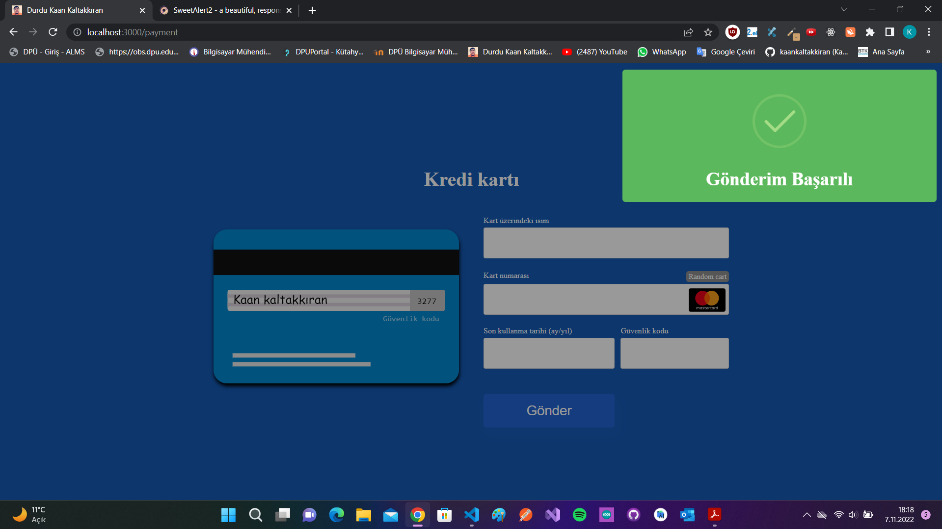 GitHub - kaankaltakkiran/Kaan-Personel-Web-Site: Kendi Kişisel Web Sitem