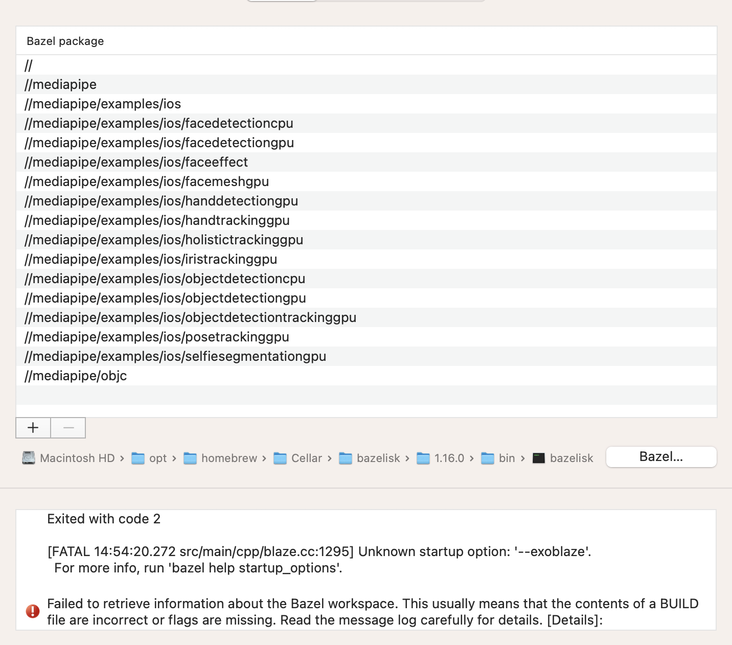 Failed to Build the tulsi project · Issue #4074 · google-ai-edge/mediapipe · GitHub