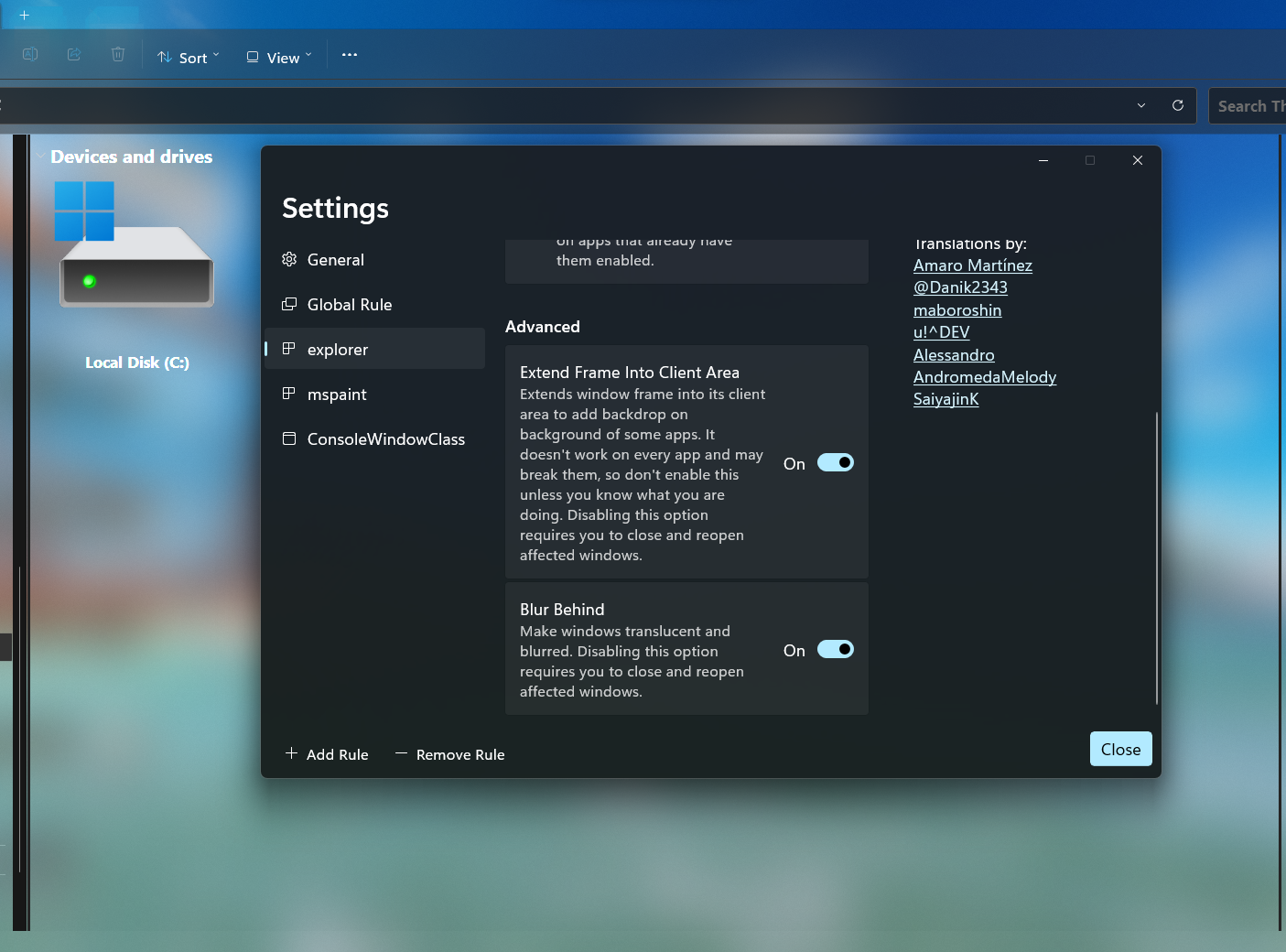 Explorer is not transparent when it is set to be · Issue #100 · MicaForEveryone/MicaForEveryone ...
