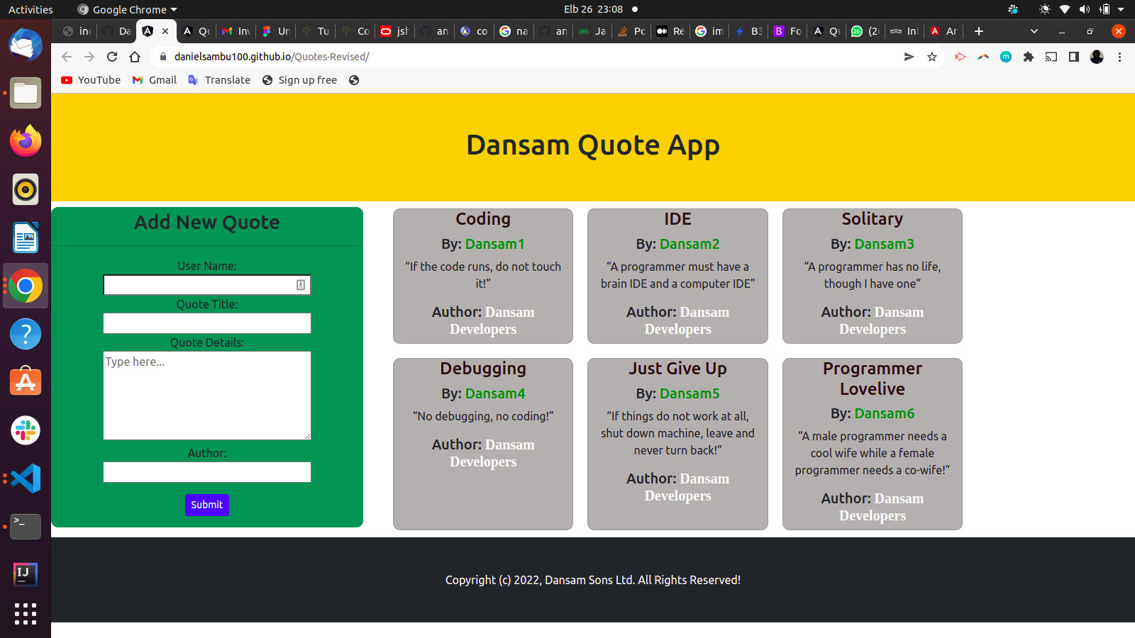 GitHub - DanielSambu100/Quotes-Revised: An Angular CLI application that ...