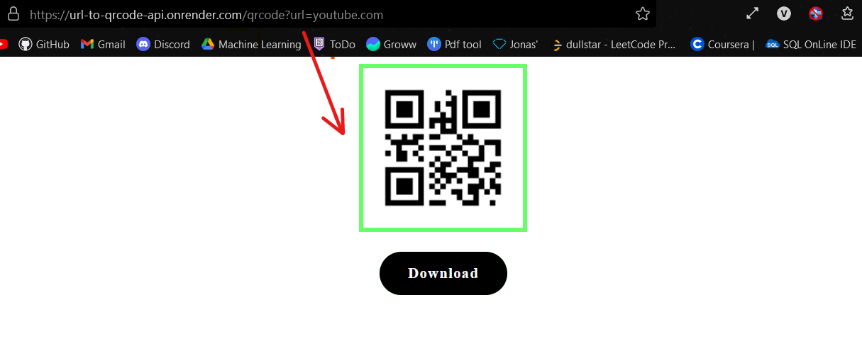 GitHub - vaibhav0712/URL-QR-Api
