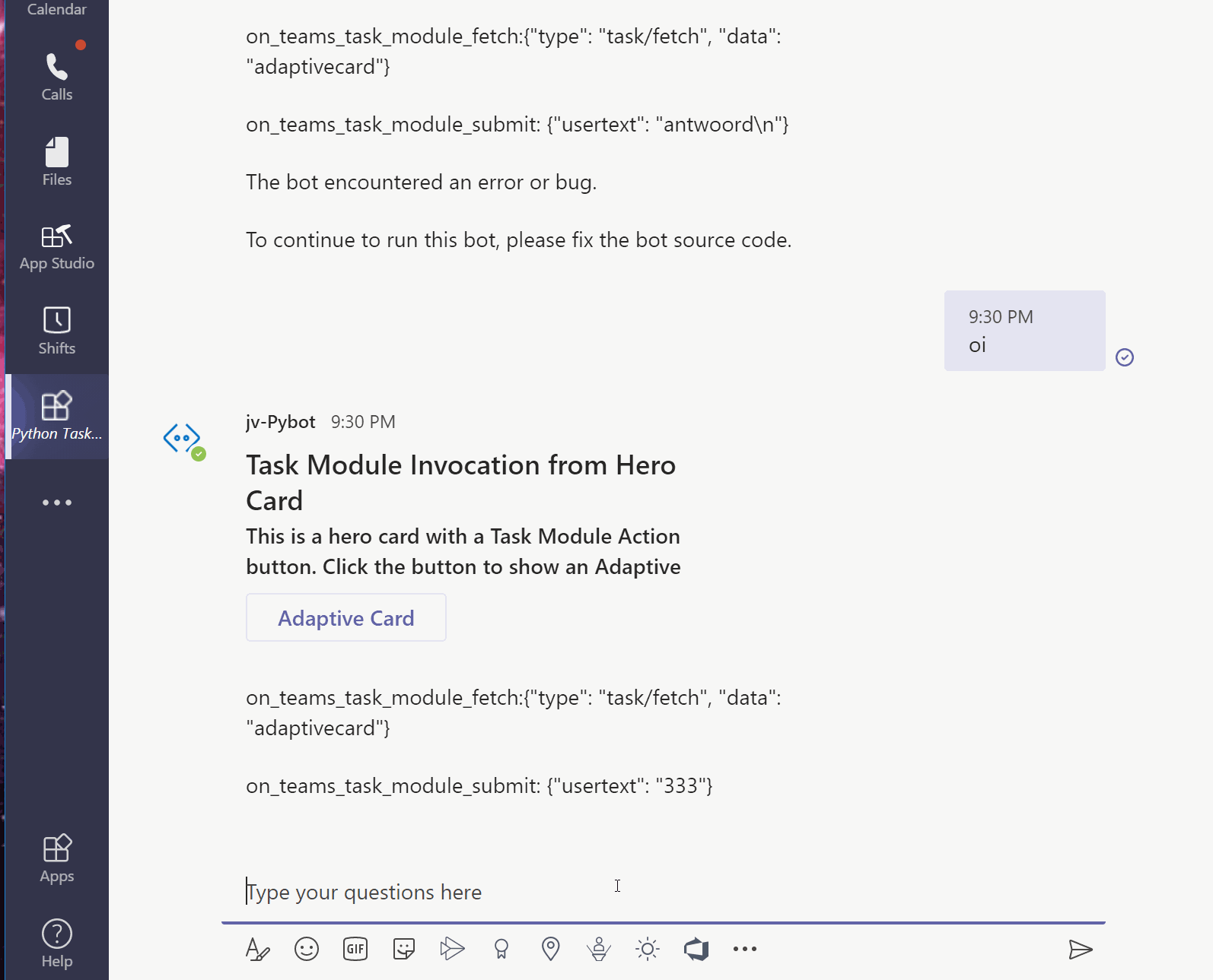 Error on python sample 54: got multiple values for keyword argument 'type' · Issue #2640 ...