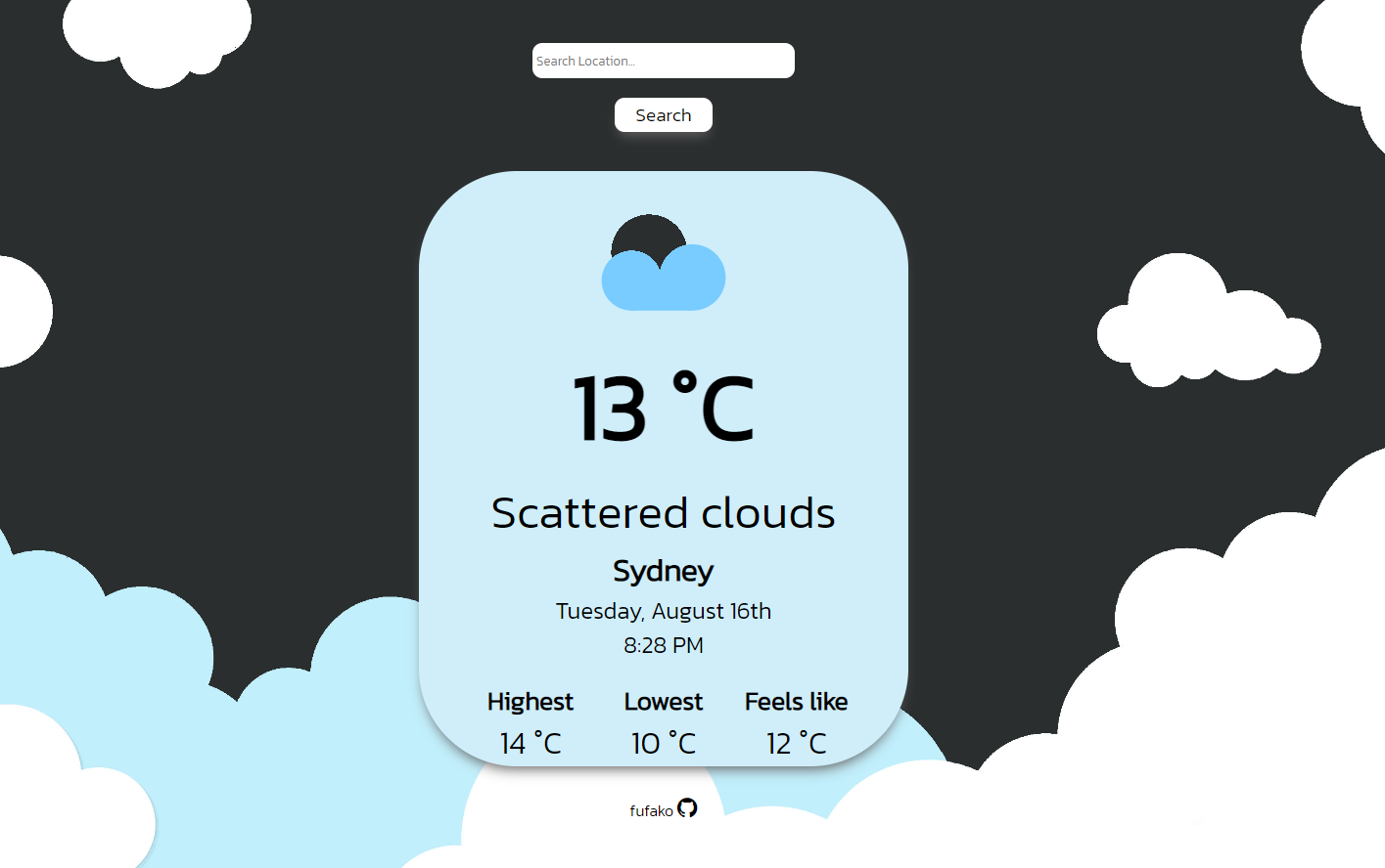 GitHub - fufako/PROJECT-WEATHER-APP: Weather App created with JS and ...
