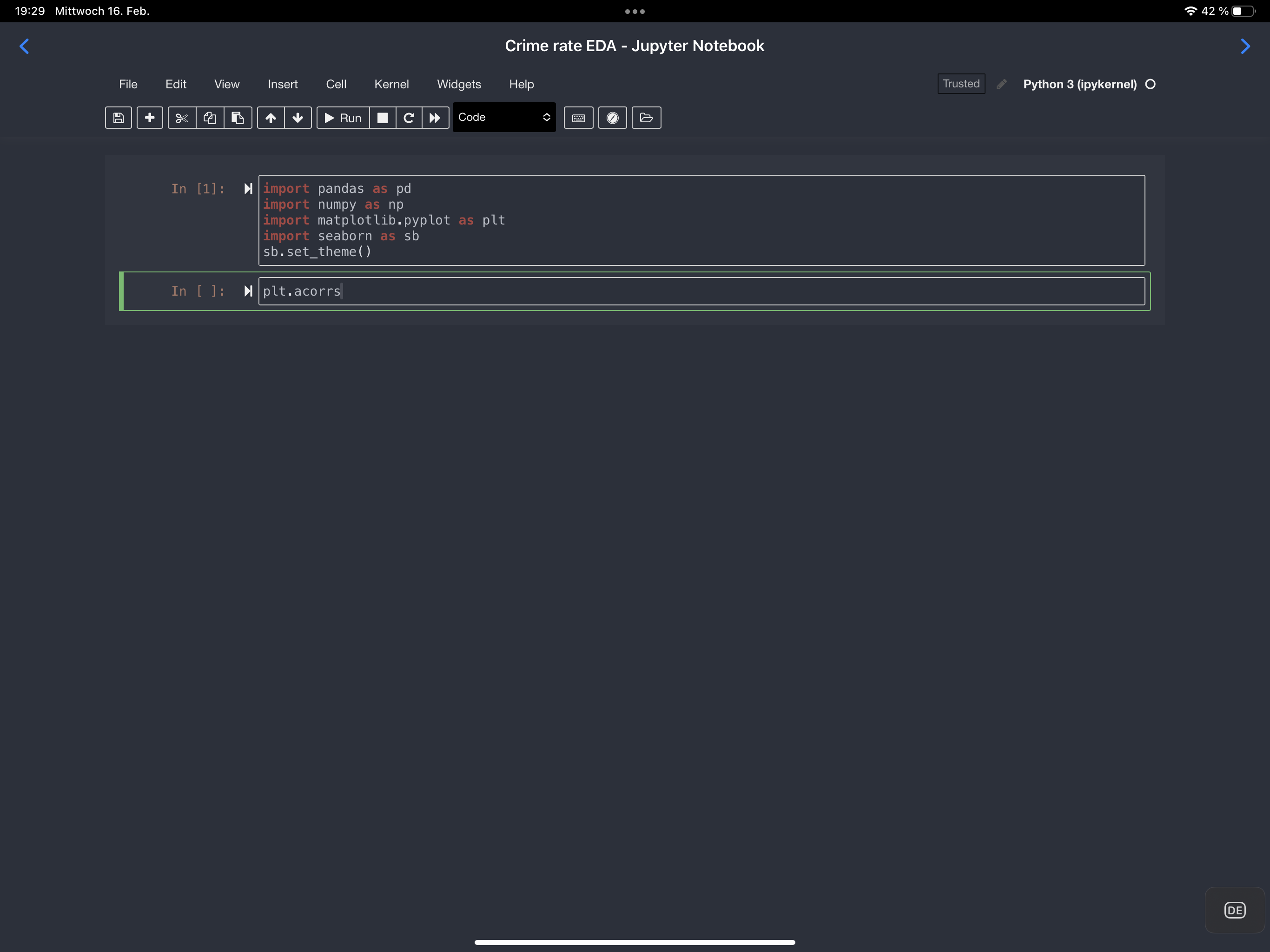 Additional letter with code completion · Issue #232 · holzschu/Carnets · GitHub