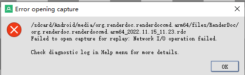 Replay captured rdc file on Samsung S22 cause crash · Issue #2773 · baldurk/renderdoc · GitHub
