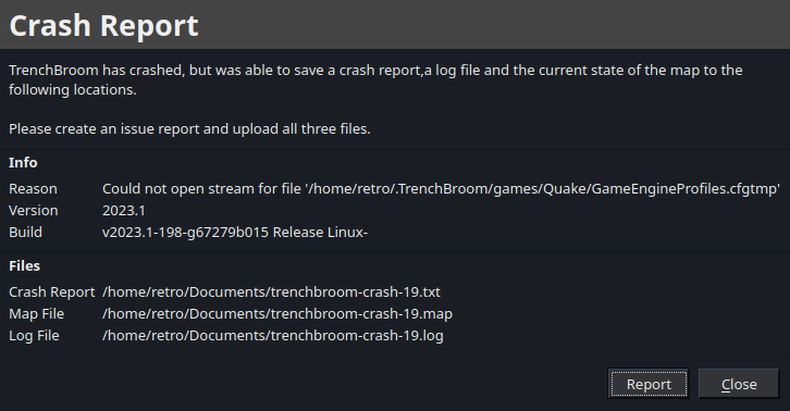 TrenchBroom not creating individual game settings directory and then crashes. · Issue #4292 ...