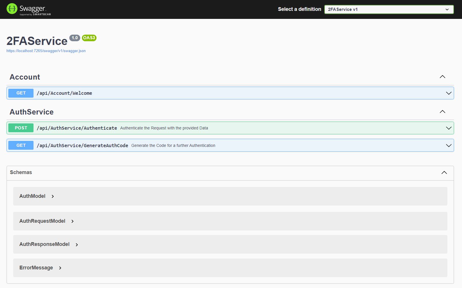 GitHub - Astechnology/2FAService: 2 factory authentication Service