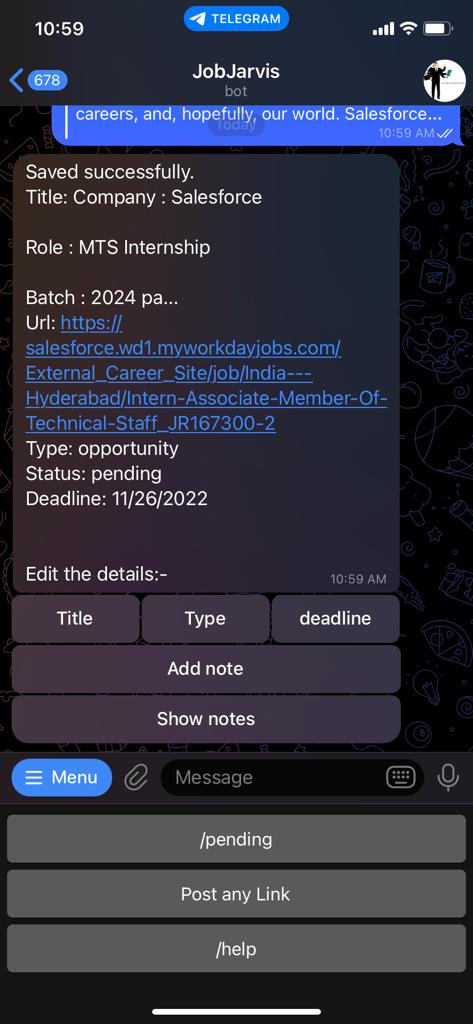 GitHub - GarvGupta20/JobJarvis-Tele-Bot-: Telegram bot to keep track of ...