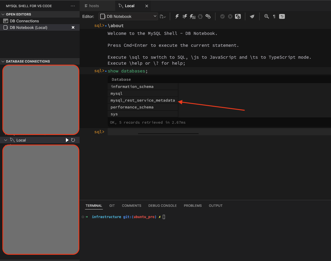 Does MySQL Shell GUI create databases using my connection? · Issue #23 ... Does MySQL Shell GUI create databases using my connection? · Issue #23 ...