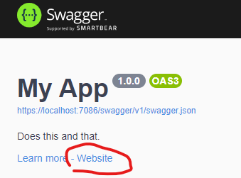 SwaggerDoc always appends "- Website" to the contact link · Issue #2415 · domaindrivendev ...