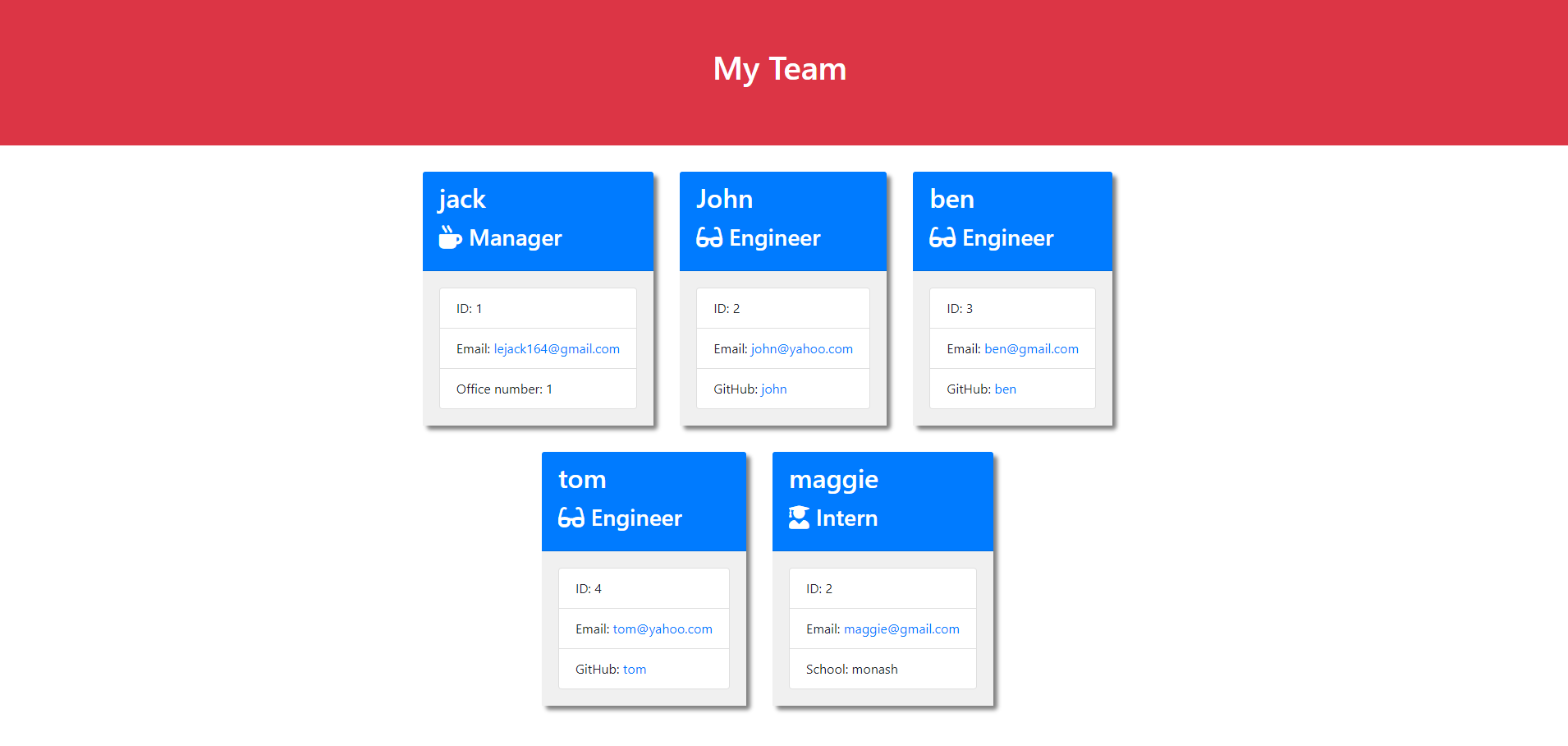 GitHub - jackanhle/Team-profile-generator