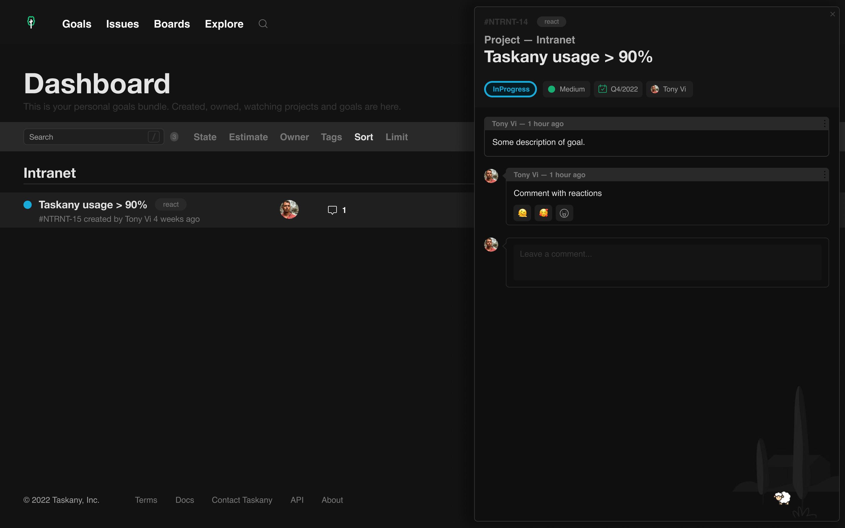 Хочется иметь окно-превью справа · Issue #352 · taskany-inc/issues · GitHub
