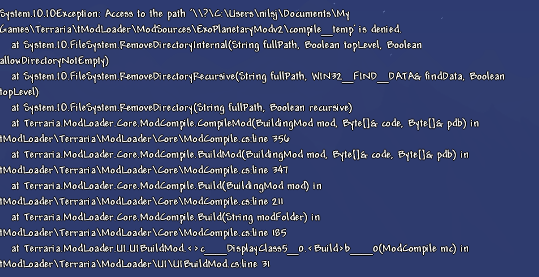 compile_temp missing · Issue #2282 · tModLoader/tModLoader · GitHub