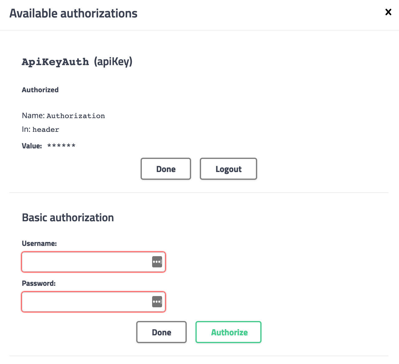Auto set Authorization header with ApiKeyAuth · Issue #314 · swaggo/swag · GitHub