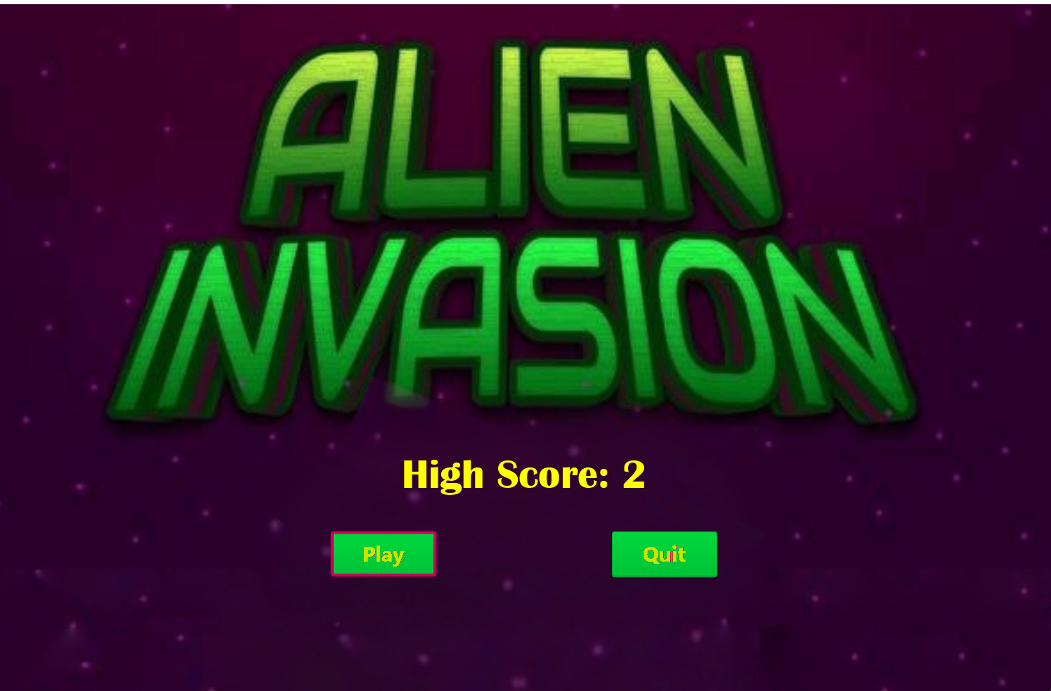 GitHub - Fuego-19/AlienInvasion