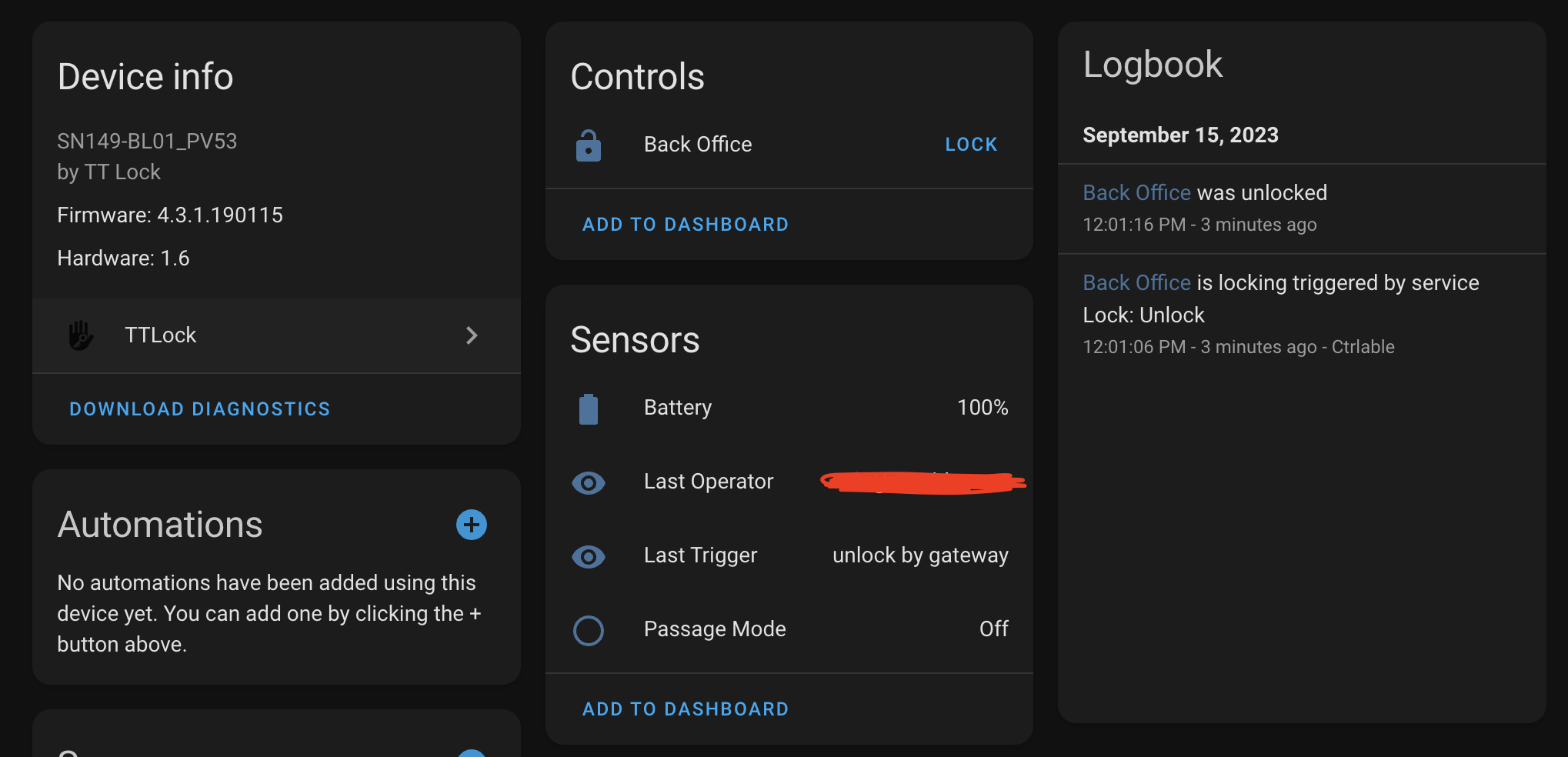 auto_lock_seconds set to -1 even though lock is relocking after 5 seconds · Issue #67 · jbergler ...