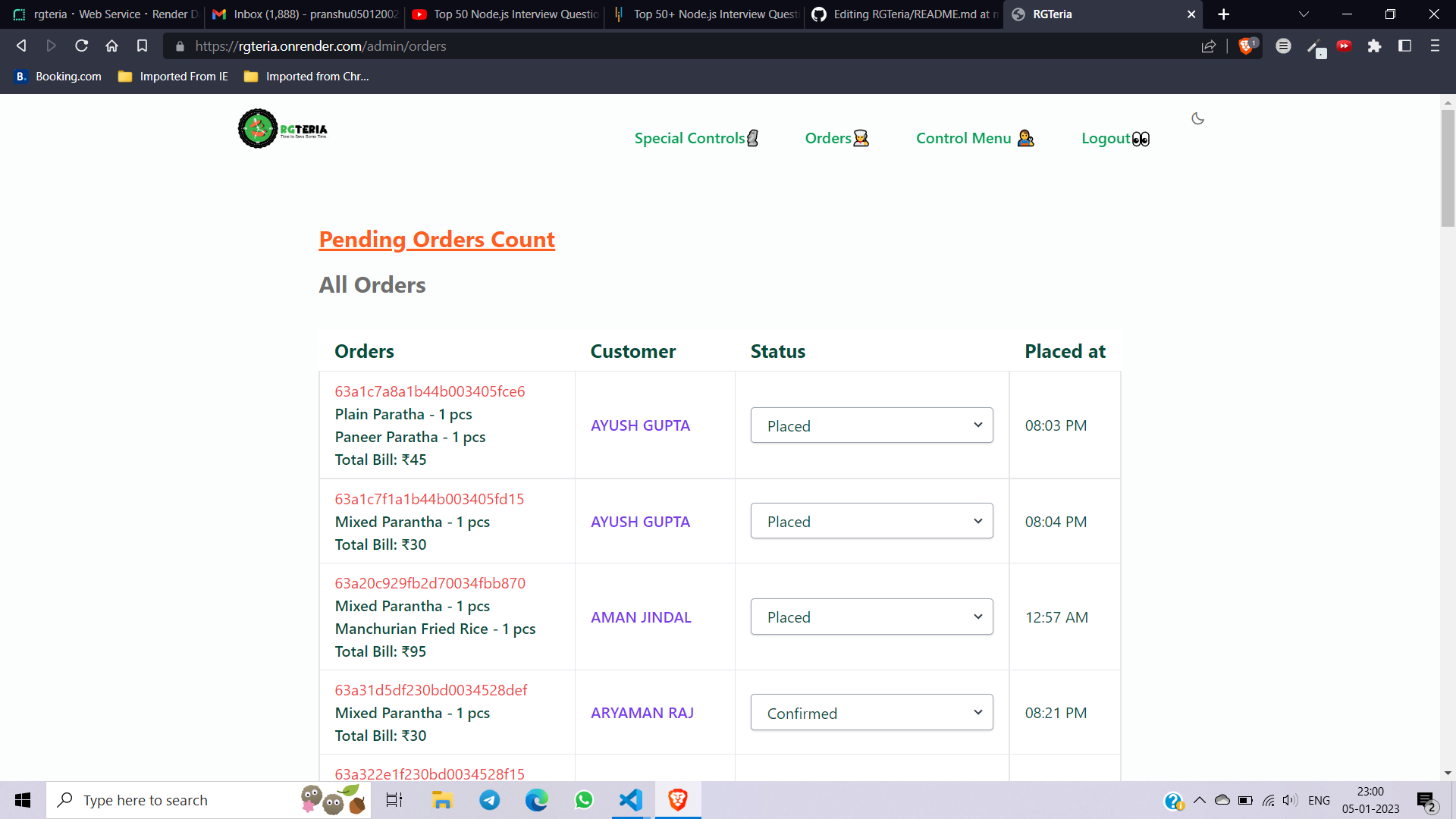 GitHub - pranshu-8/RGTeria: This is a food ordering app for our college night canteen with real ...