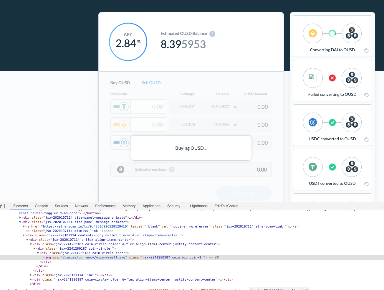 Coin icon doesn't load for failing/canceled transaction · Issue #223 · OriginProtocol/origin ...