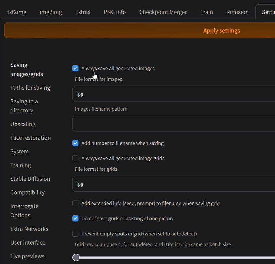 I need option to save upscaled (extra section) as jpeg not as png · AUTOMATIC1111 stable ...
