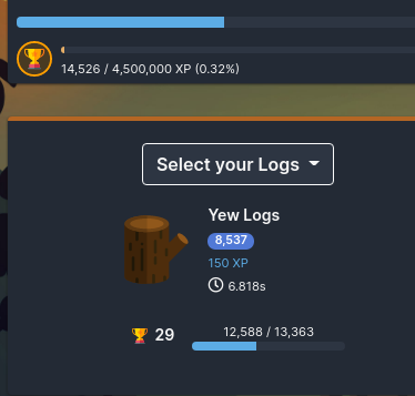 Wrong Firemaking XP while burning logs · Issue #1088 · MelvorIdle/melvoridle.github.io · GitHub
