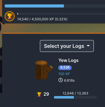 Wrong Firemaking XP while burning logs · Issue #1088 · MelvorIdle/melvoridle.github.io · GitHub