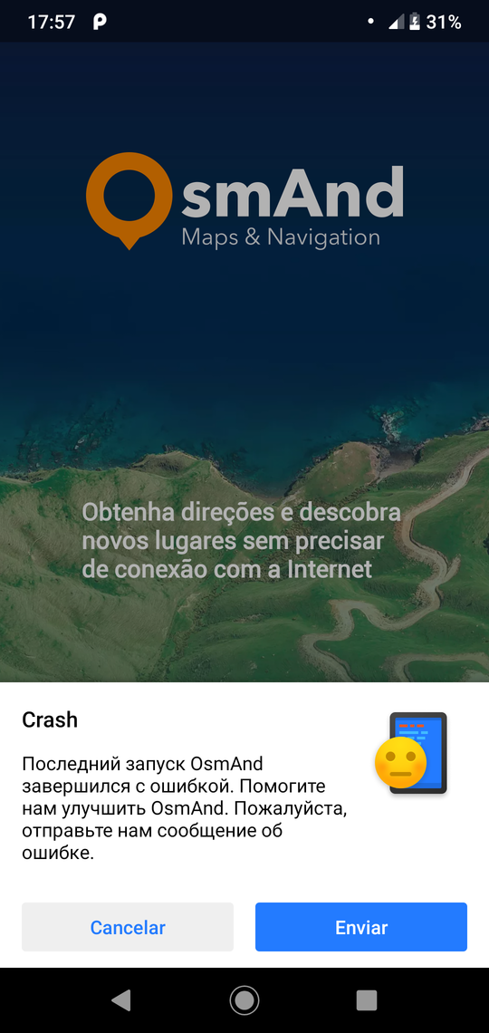 Crash while opening OsmAnd + untranslated message in Russian · Issue #7062 · osmandapp/OsmAnd ...