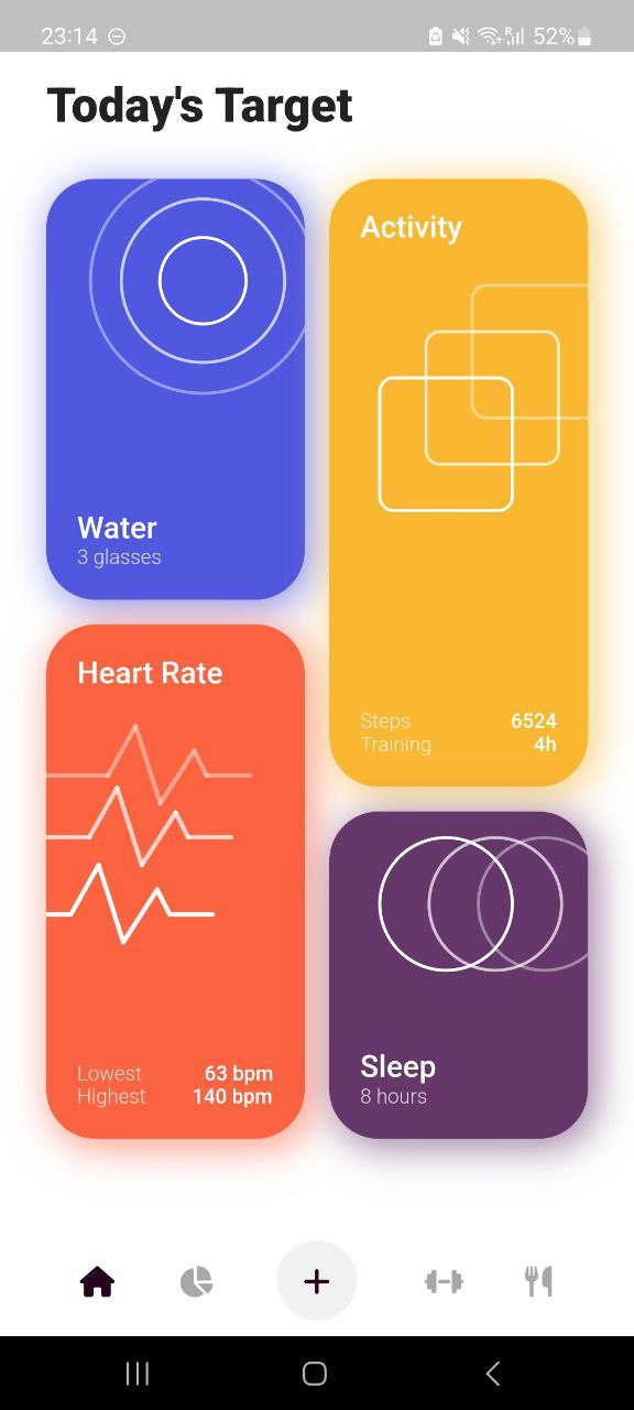 GitHub - viktoriapatapeika/tracker_app: Recreating a 2-page design of ...