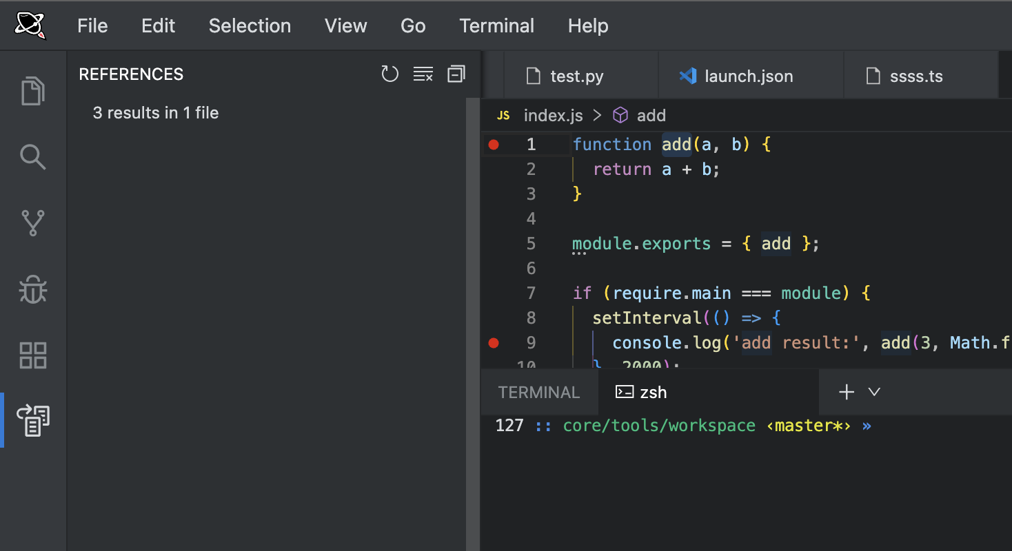 [bug] Reference Search View 无法正常展示搜索内容 · Issue 2029 · Opensumi Core · Github