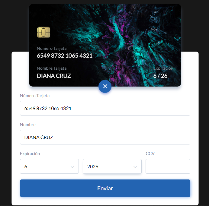 GitHub - dianacruzpro/Credit-card-form: Dynamic form with credict card