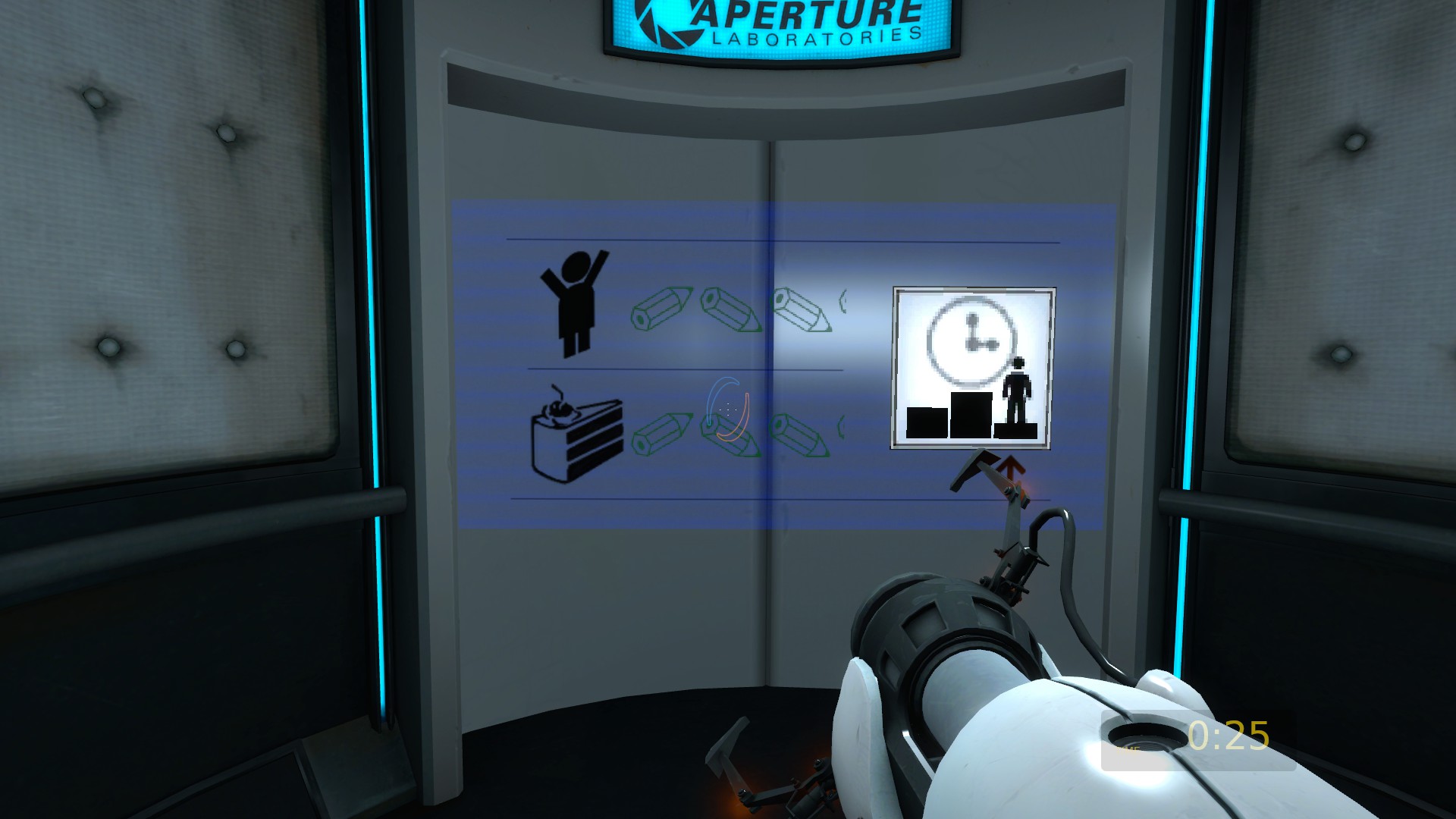 [Portal 1] Numbers in challenge results screen show up as symbols ...