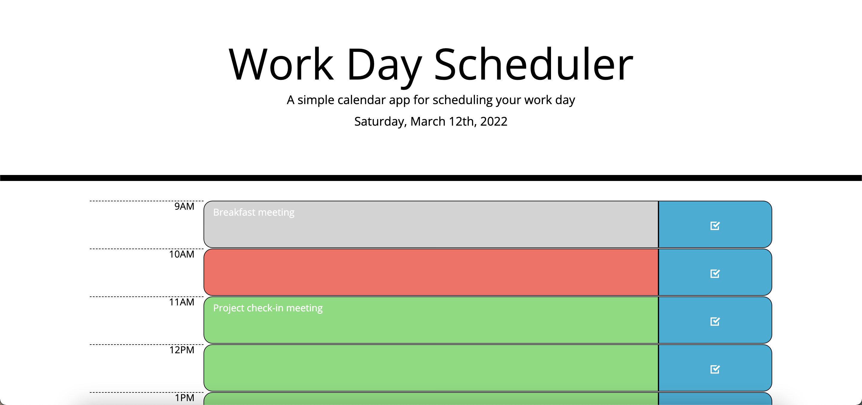 GitHub - beatricekallen/work-day-scheduler: Work Day Scheduler allows ...