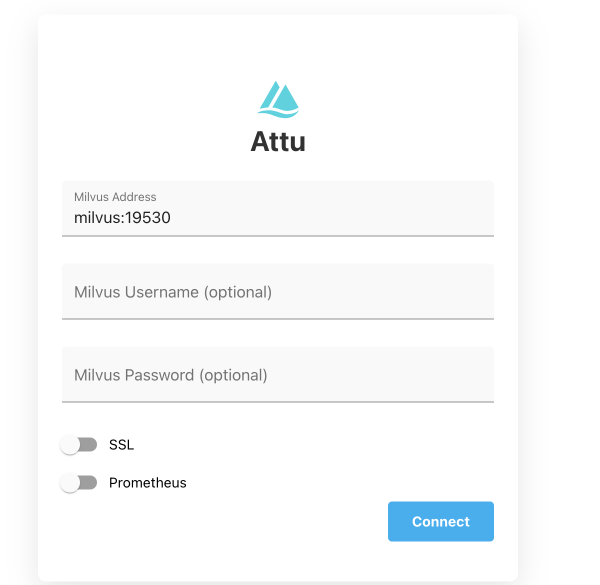 I can login attu GUI without username and password · Issue #233 · zilliztech/attu · GitHub
