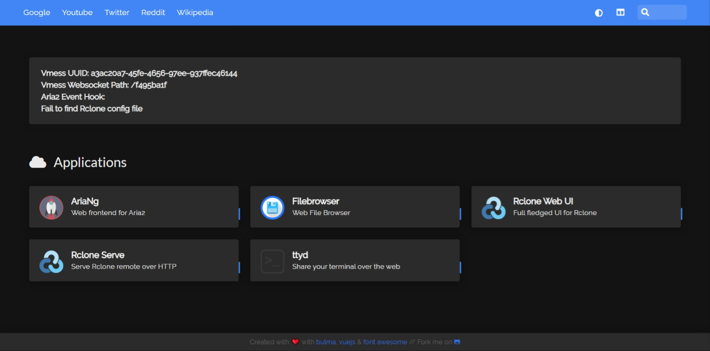 GitHub - seouwsss/APP: Aria2+Rclone+Filebrowser+Lux+ttyd+Xray & more on Heroku | Heroku 全能 APP