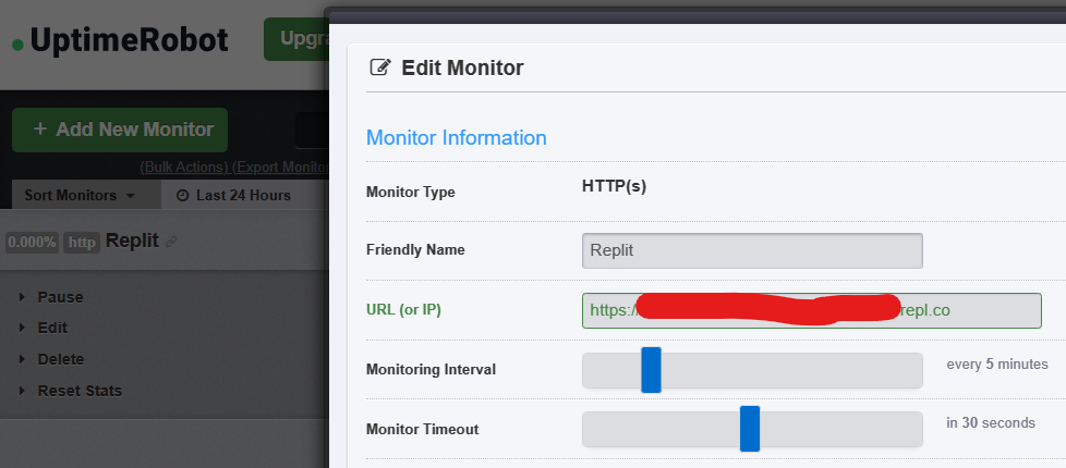 用UPTIME监测服务，该如何设置？ · Issue #14 · wy580477/replit-trojan · GitHub
