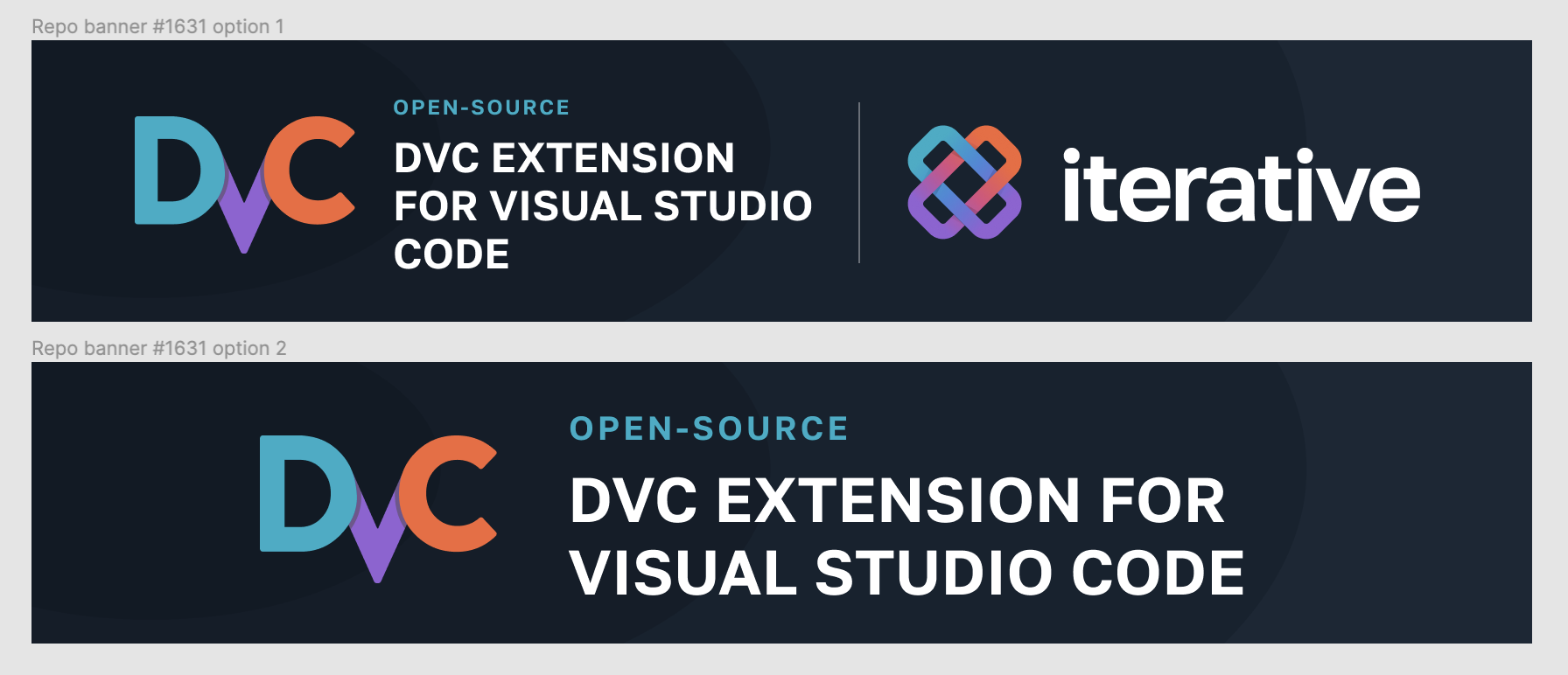Repo banner · Issue #1631 · iterative/vscode-dvc · GitHub