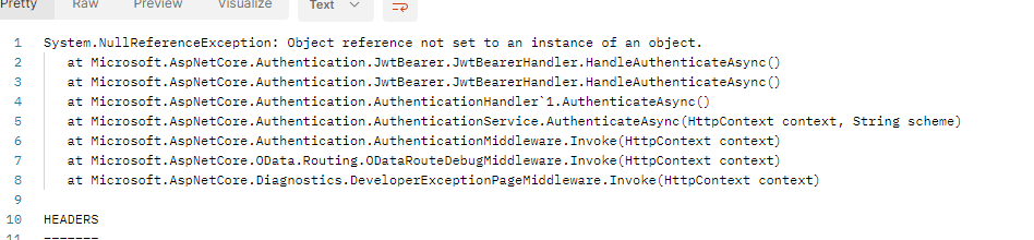 Upgrading Authentication.JwtBearer 6.0.1 throws null exception at runtime · Issue #39787 ...