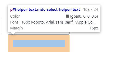 mwc-select: margin around helper text making input too tall · Issue #1275 · material-components ...