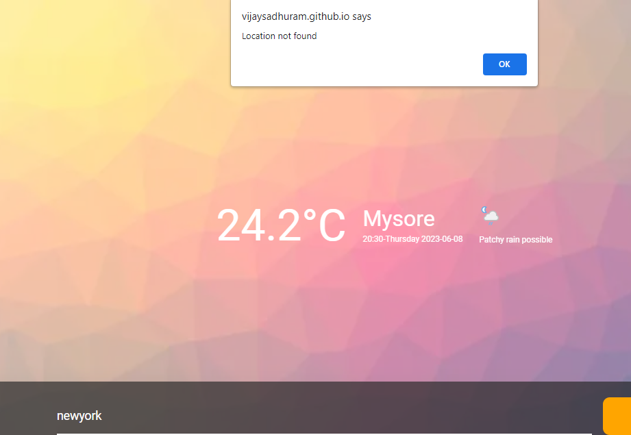 GitHub - vijaySadhuram/project_Weather_App: Create a weather app using JavaScript and a weather API